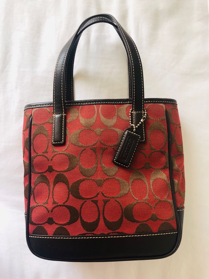 Coach mini bag in signature C, Women's Fashion, Bags & Wallets ...