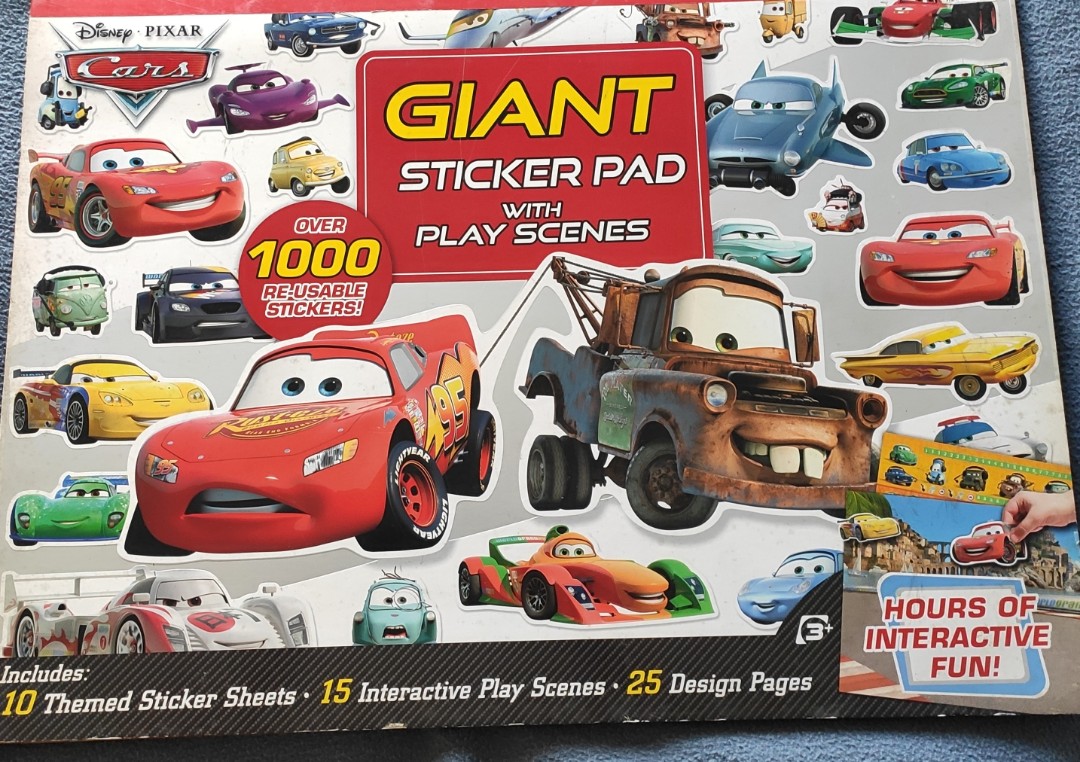 Disney Pixar Cars Giants Activity pad from Japan, Hobbies & Toys ...