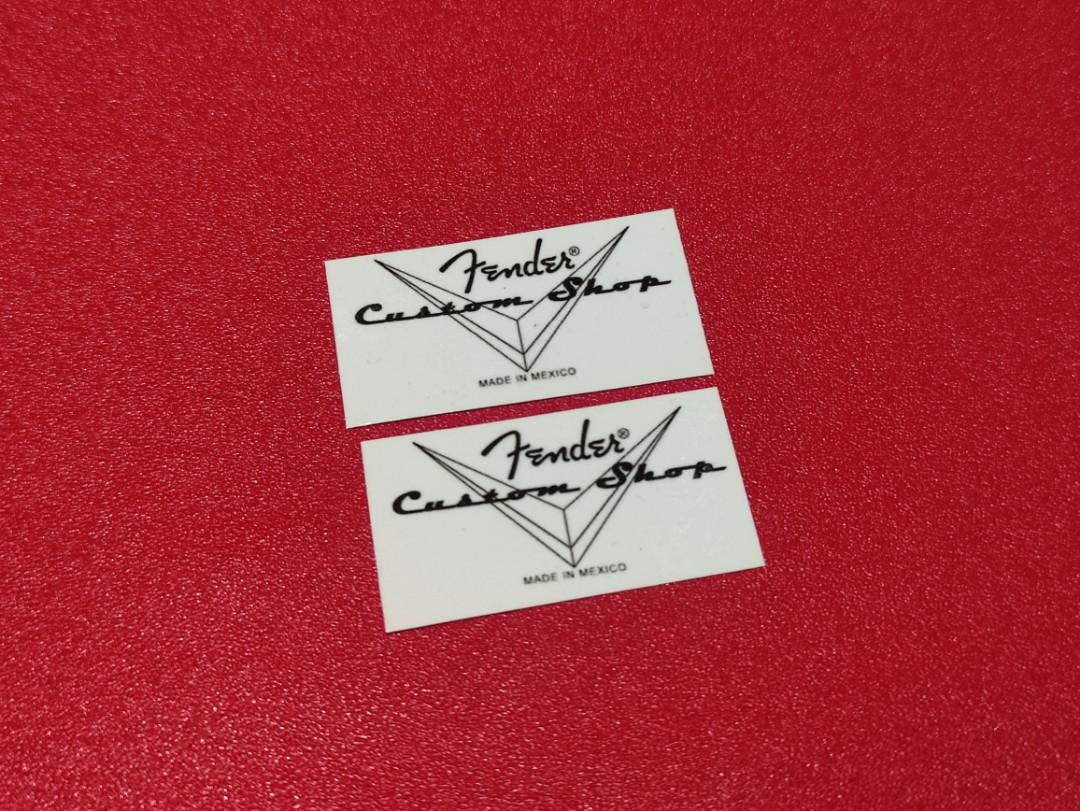 FENDER CUSTOM SHOP LOGO WATERSLIDE GUITAR DECAL, Hobbies & Toys, Music ...