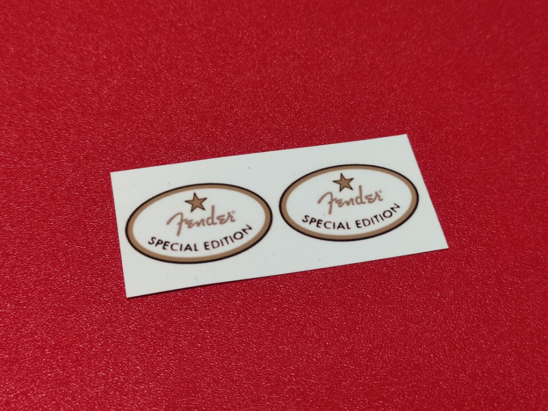 FENDER SPECIAL EDITION LOGO WATERSLIDE GUITAR DECAL, Hobbies & Toys ...