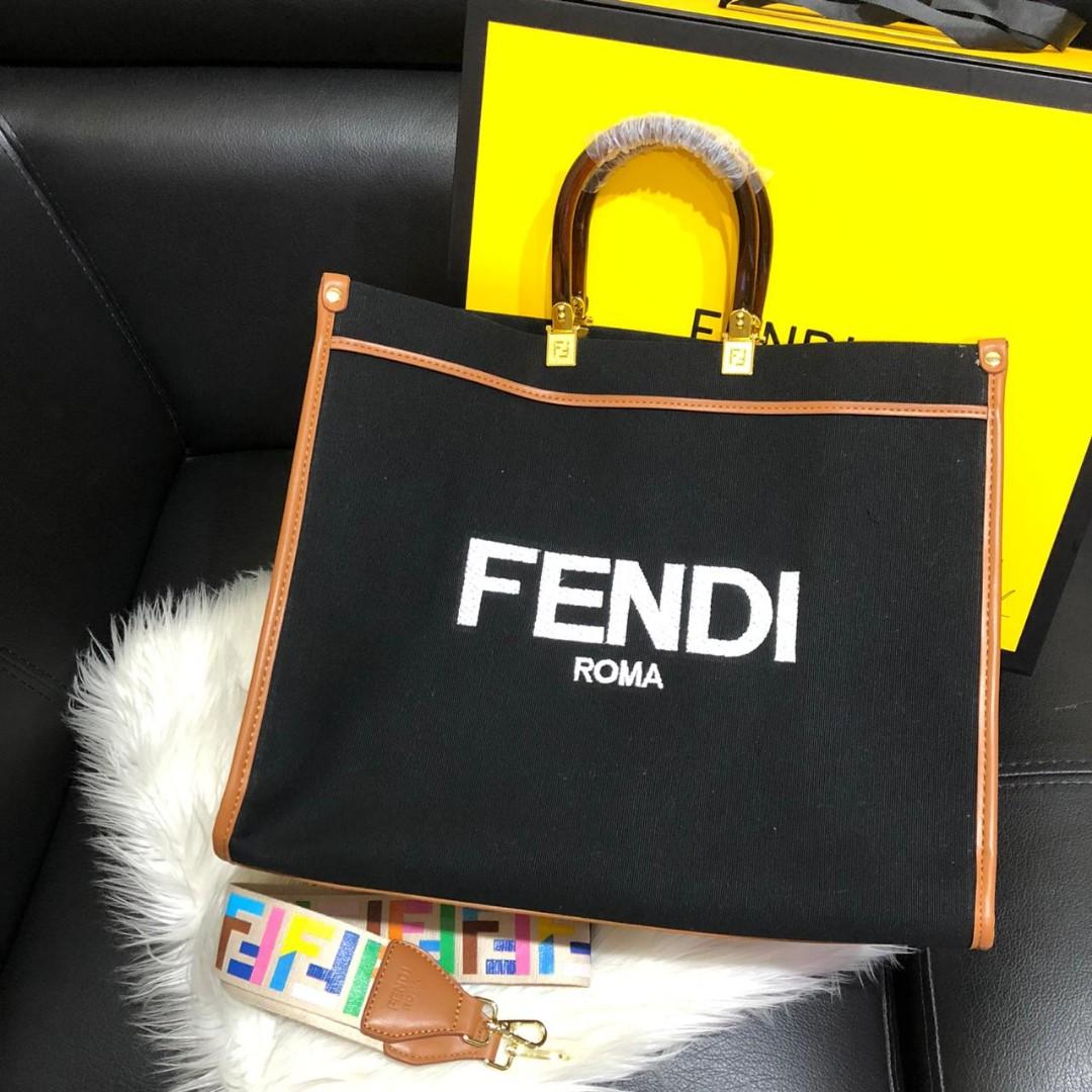 Fendi sunshine + box, Barang Mewah, Tas & Dompet di Carousell