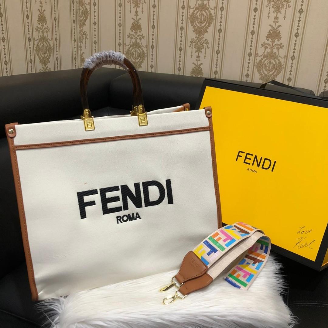 Fendi sunshine + box, Barang Mewah, Tas & Dompet di Carousell