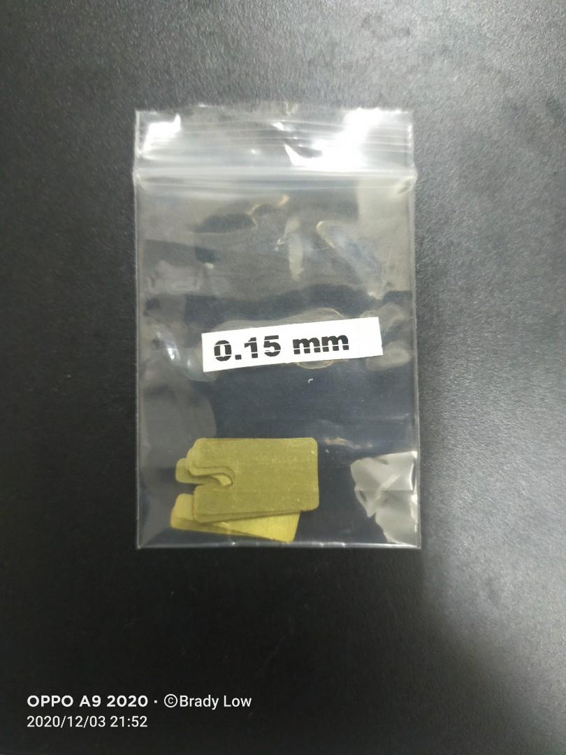 FLOYD ROSE BRIDGE SADDLE SHIM SET FOR ADJUSTING INDIVIDUAL SADDLE ...