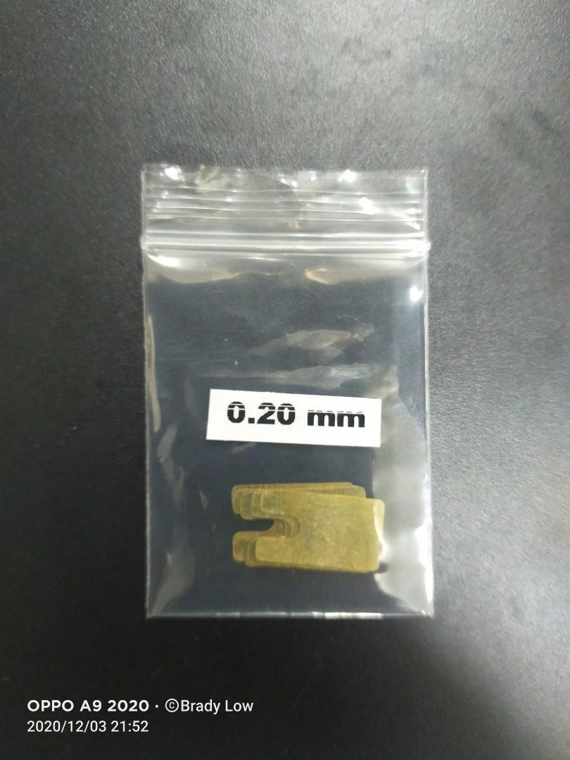 FLOYD ROSE BRIDGE SADDLE SHIM SET FOR ADJUSTING INDIVIDUAL SADDLE ...