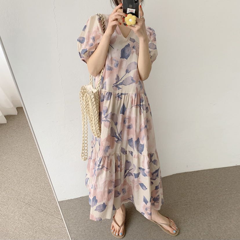 French / Korean Maxi Summer Dress, Women's Fashion, Dresses & Sets ...