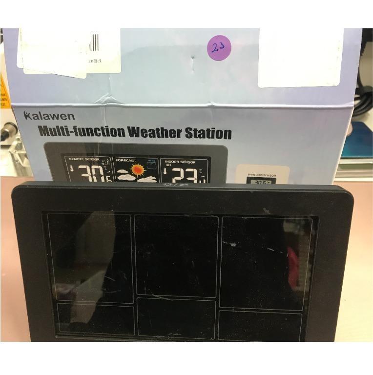 Kalawen Multi-function Weather Station with Outdoor Indoor Sensor, MSF ...