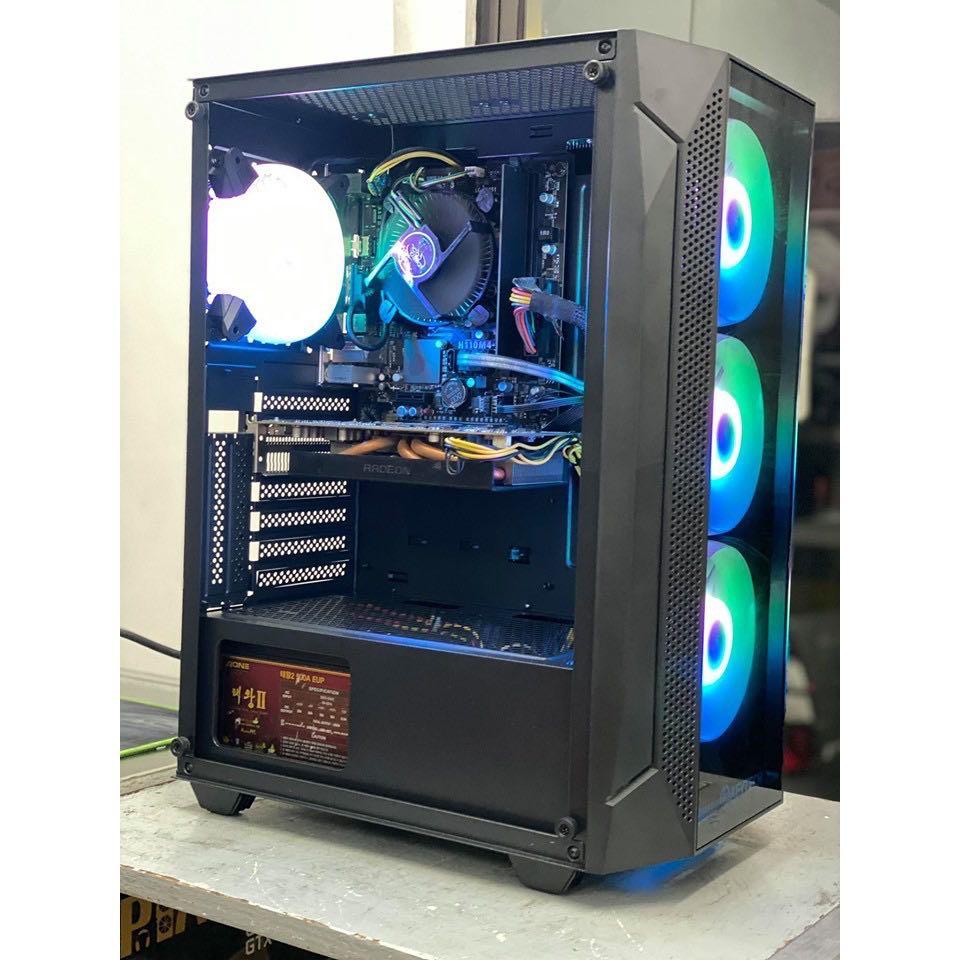 Keytech T1000 Tempered Glass Mid Atx Case With 4pcs Argb Phantom Fan ...