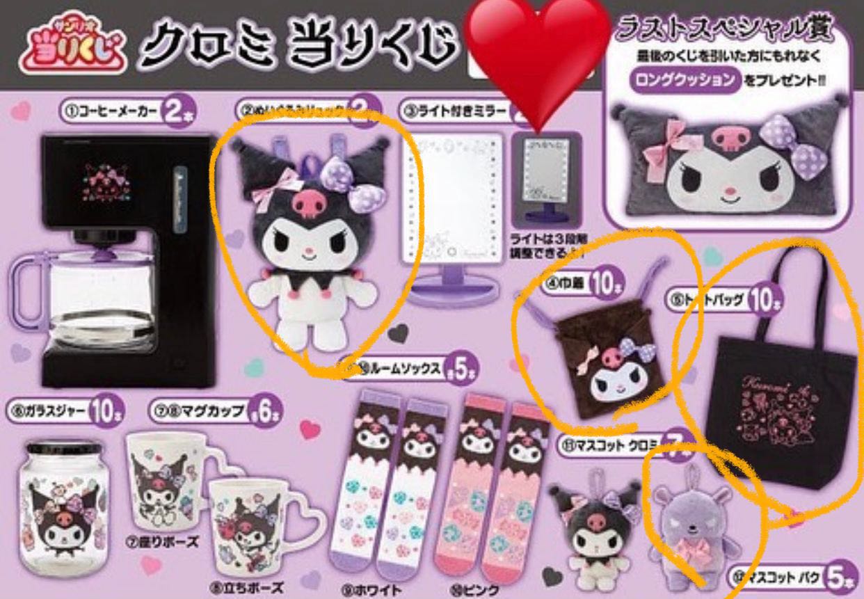 Kuromi coffee hour Ichiban kuji, Hobbies & Toys, Memorabilia ...