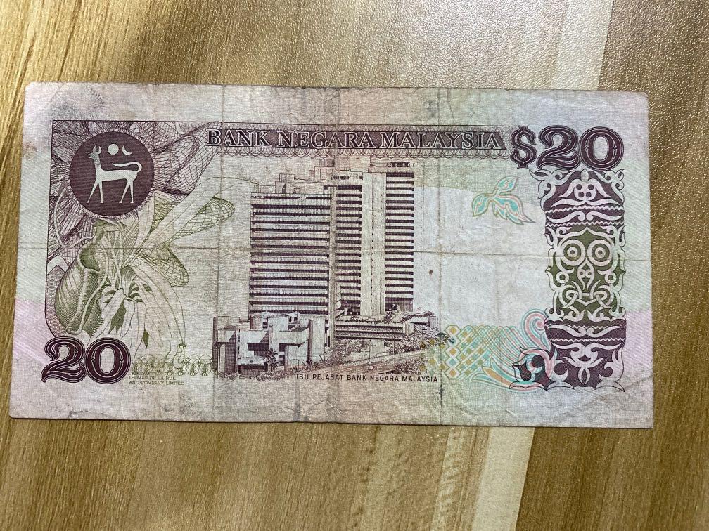 Malaysia Old Note RM 20, Hobbies & Toys, Collectibles & Memorabilia ...