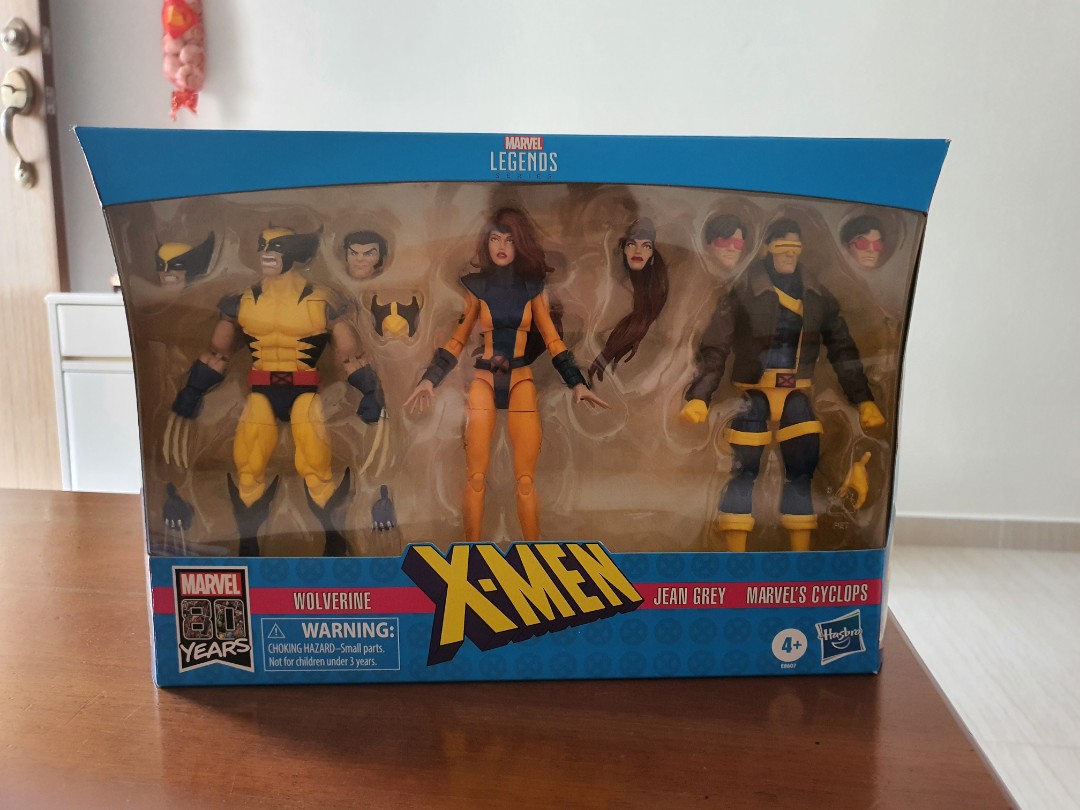 Marvel legends love triangle 3 pack wolverine/jean grey/cyclops ...
