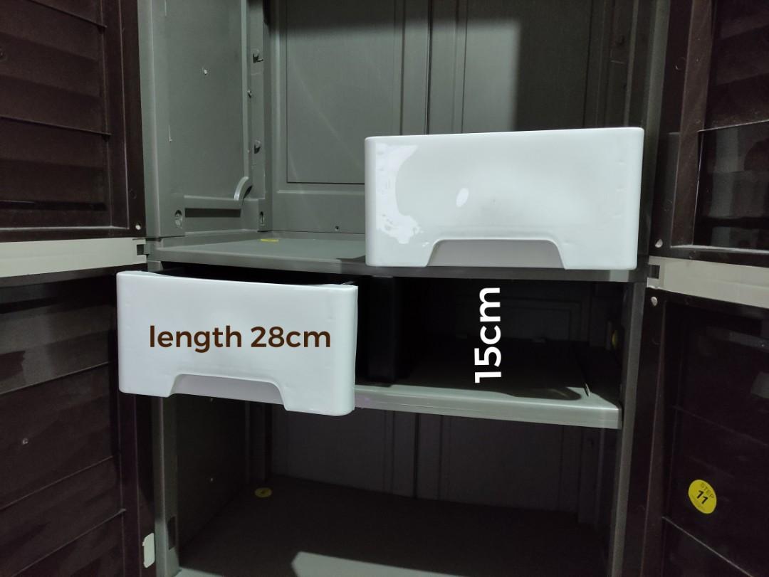 MegaBox Click-lock Self-Space Wardrobe (Brown), Furniture & Home Living ...