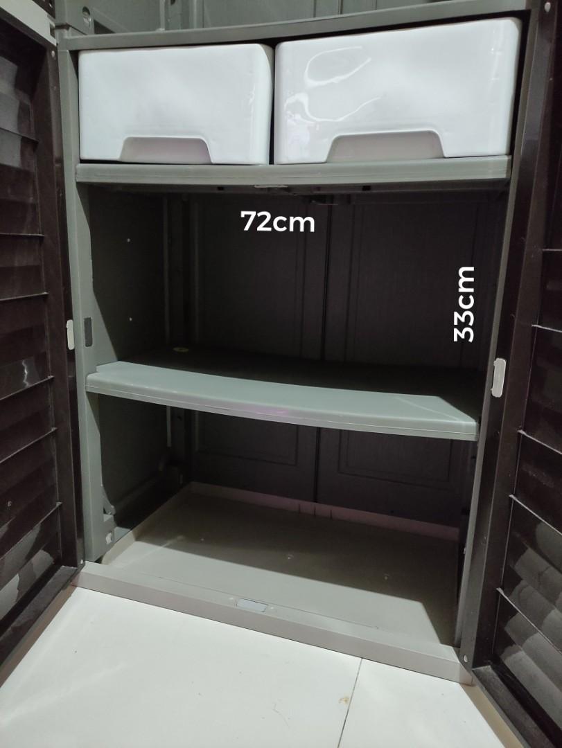 MegaBox Click-lock Self-Space Wardrobe (Brown), Furniture & Home Living ...