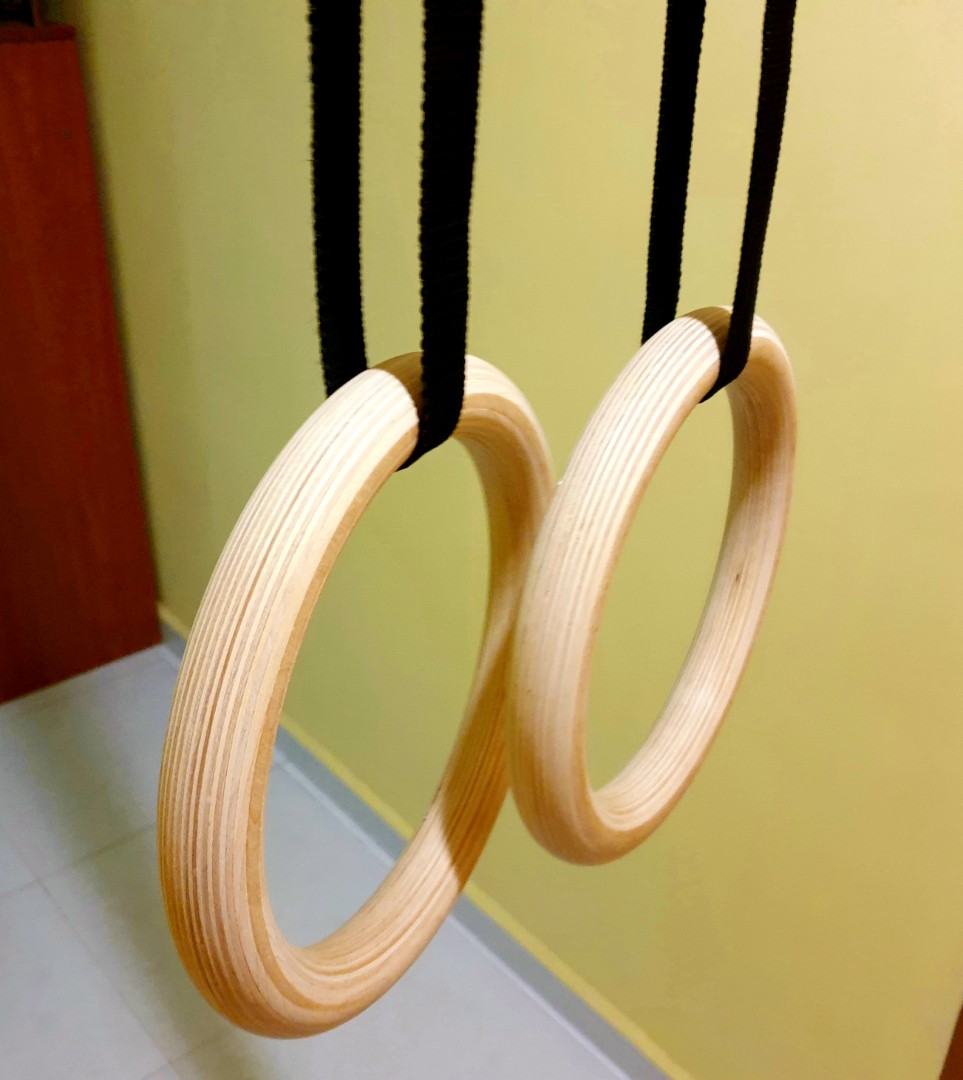 New Set: Gymnastics Rings Adjustable Straps Homegym Home Gym ...