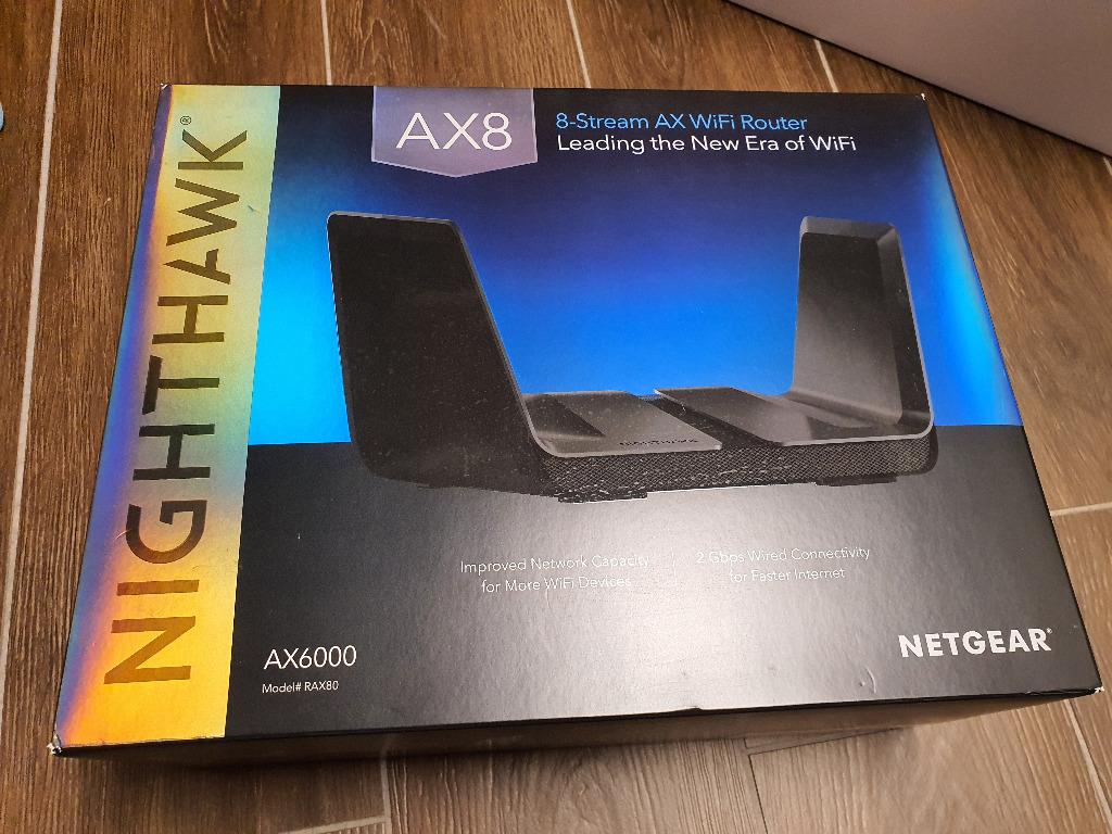 Nighthawk RAX80 Dual-band AX8 WiFi 6 Router - AX6000, Electronics ...