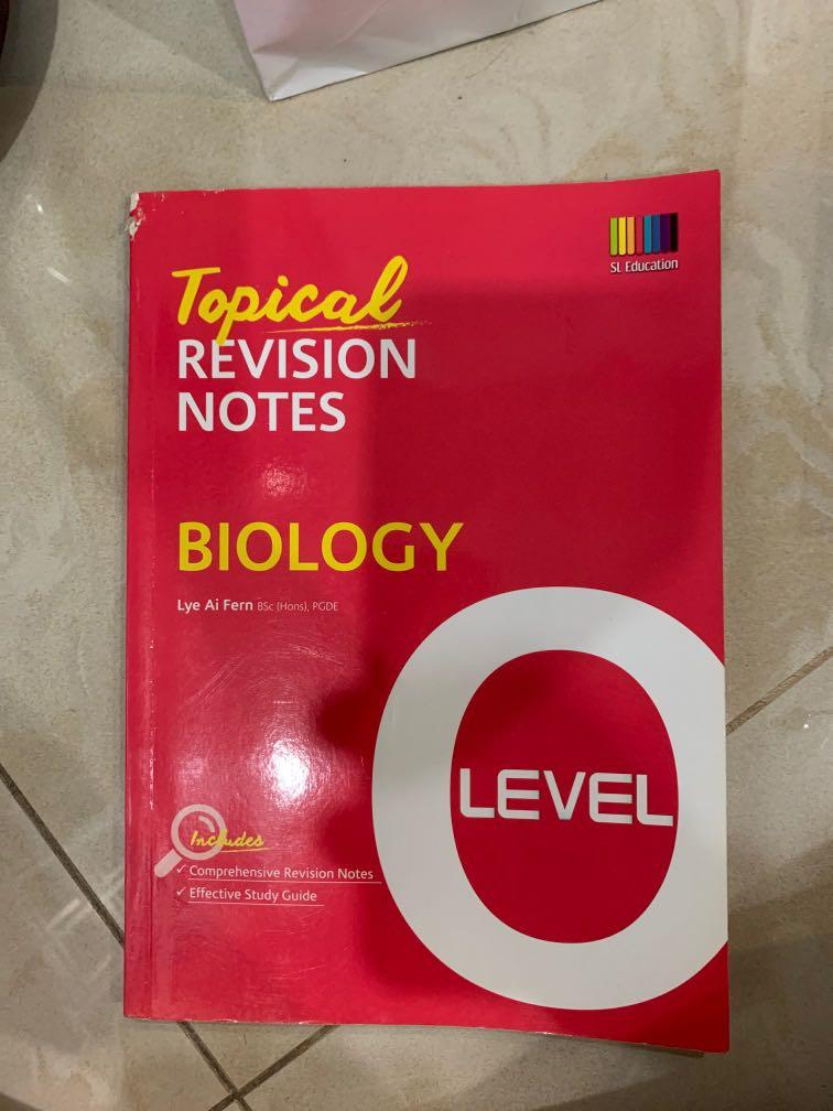 O Level Topical Revision Notes - Biology, Hobbies & Toys, Books ...