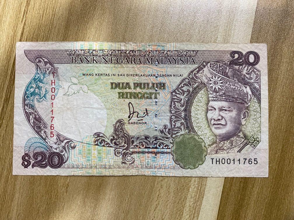 OLD NOTE MALAYSIA RM 20, Hobbies & Toys, Collectibles & Memorabilia, Currency on Carousell