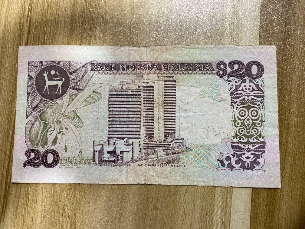 OLD NOTE MALAYSIA RM 20, Hobbies & Toys, Collectibles & Memorabilia ...