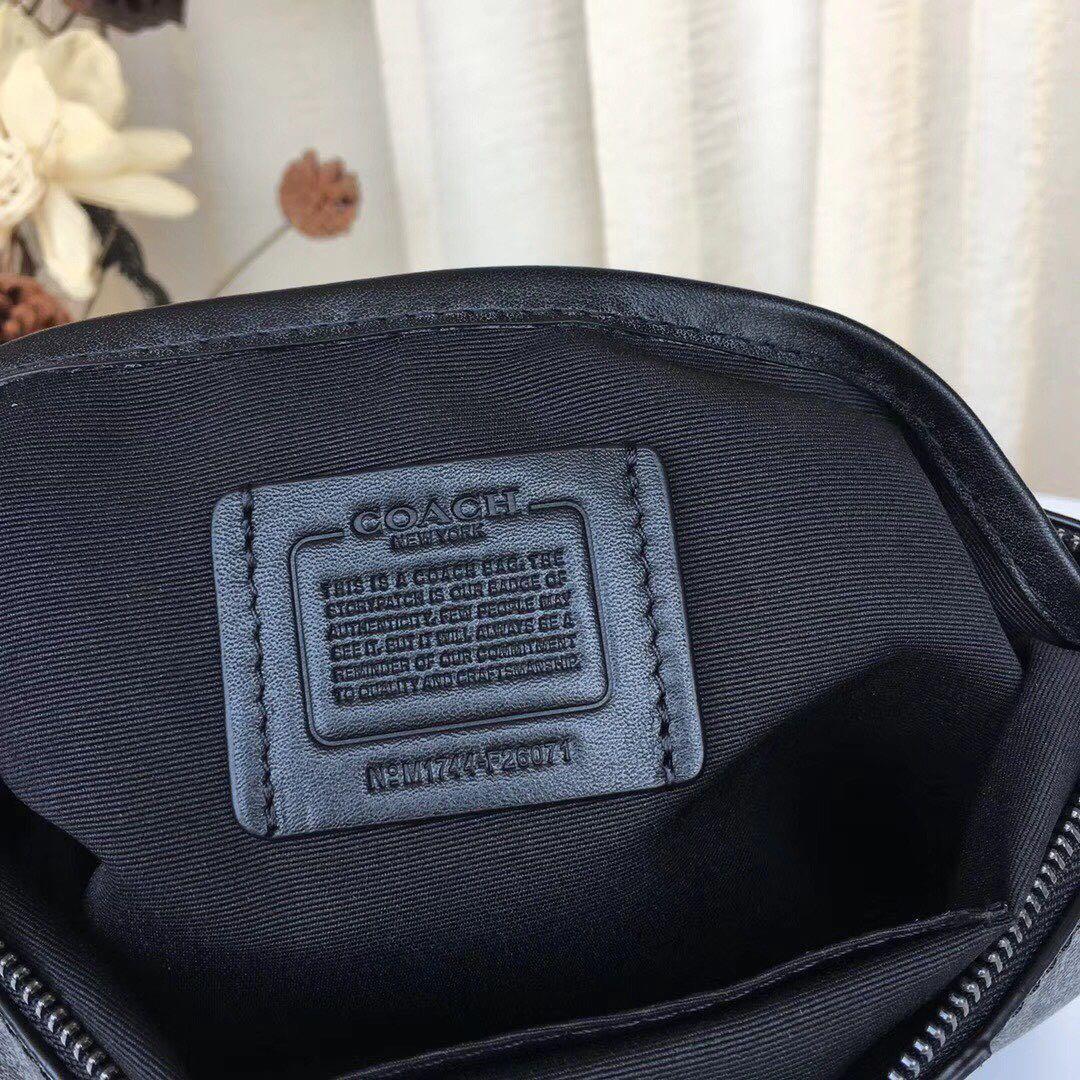 Original COACH LARGE POUCH IN SIGNATURE CANVAS WITH VARSITY, Luxury ...