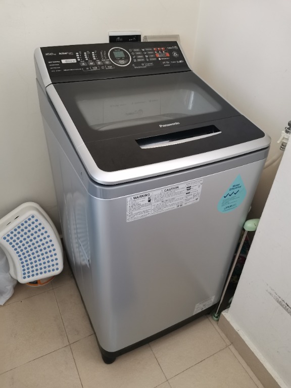 Panasonic toploader 10kg (NA-FS10V7), TV & Home Appliances, Washing ...