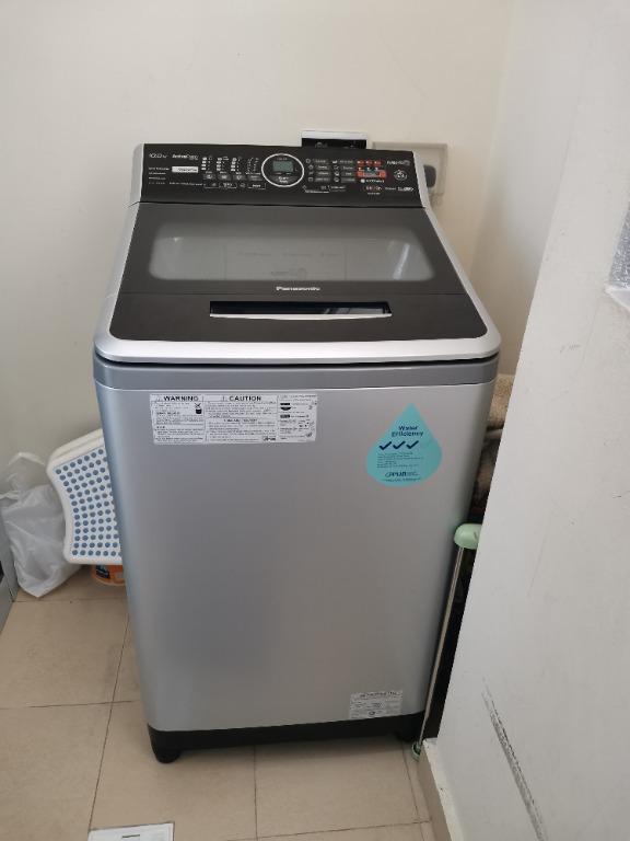 Panasonic toploader 10kg (NA-FS10V7), TV & Home Appliances, Washing ...