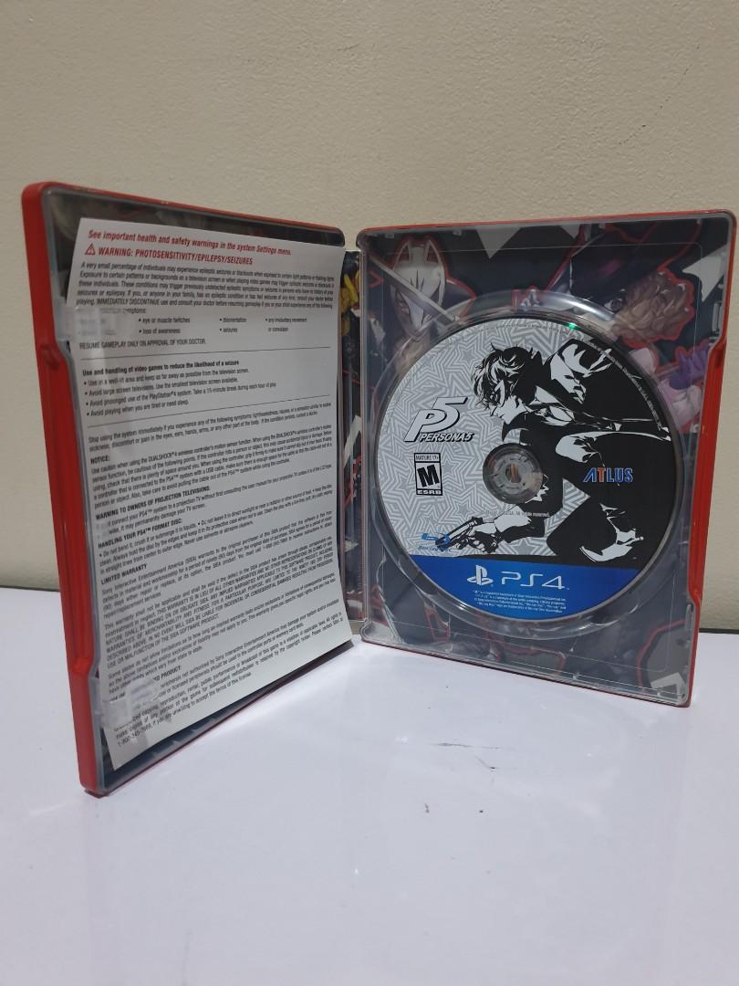 Persona 5 Steelcase and game (ps4), Video Gaming, Video Games ...