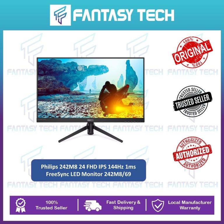 Philips 242M8 24 FHD IPS 144Hz 1ms FreeSync LED Monitor 242M8/69 ...