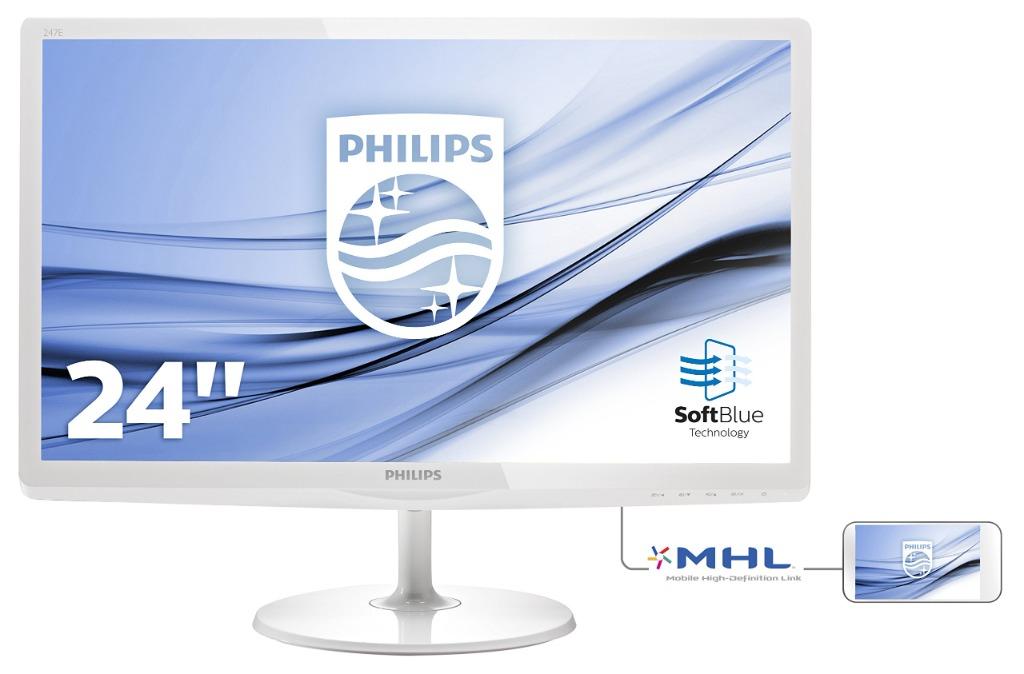 Phillips 247e 24 inch LCD FHD IPS 1080p 60hz computer monitor ...