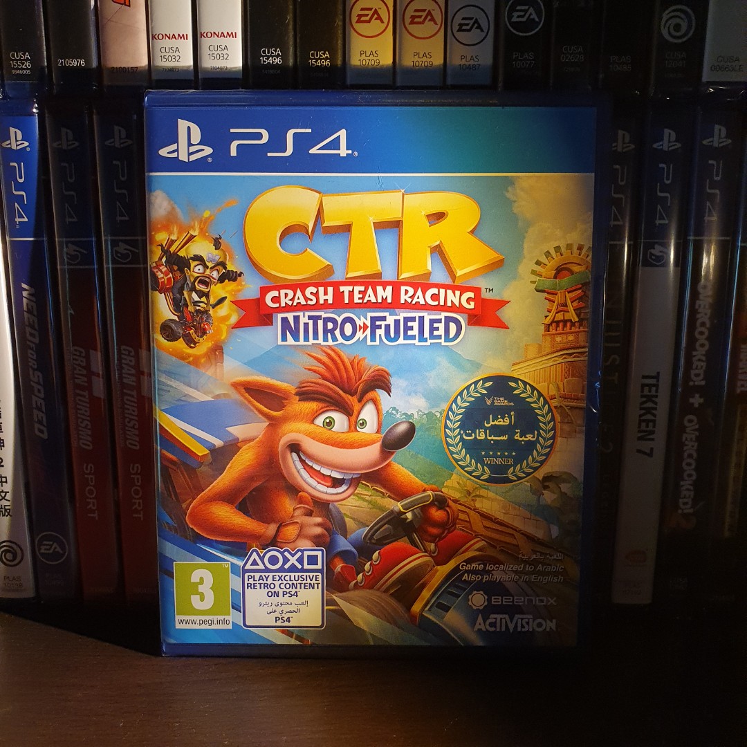PS4 Crash Team Racing CTR Nitro Fueled, Video Gaming, Video Games ...