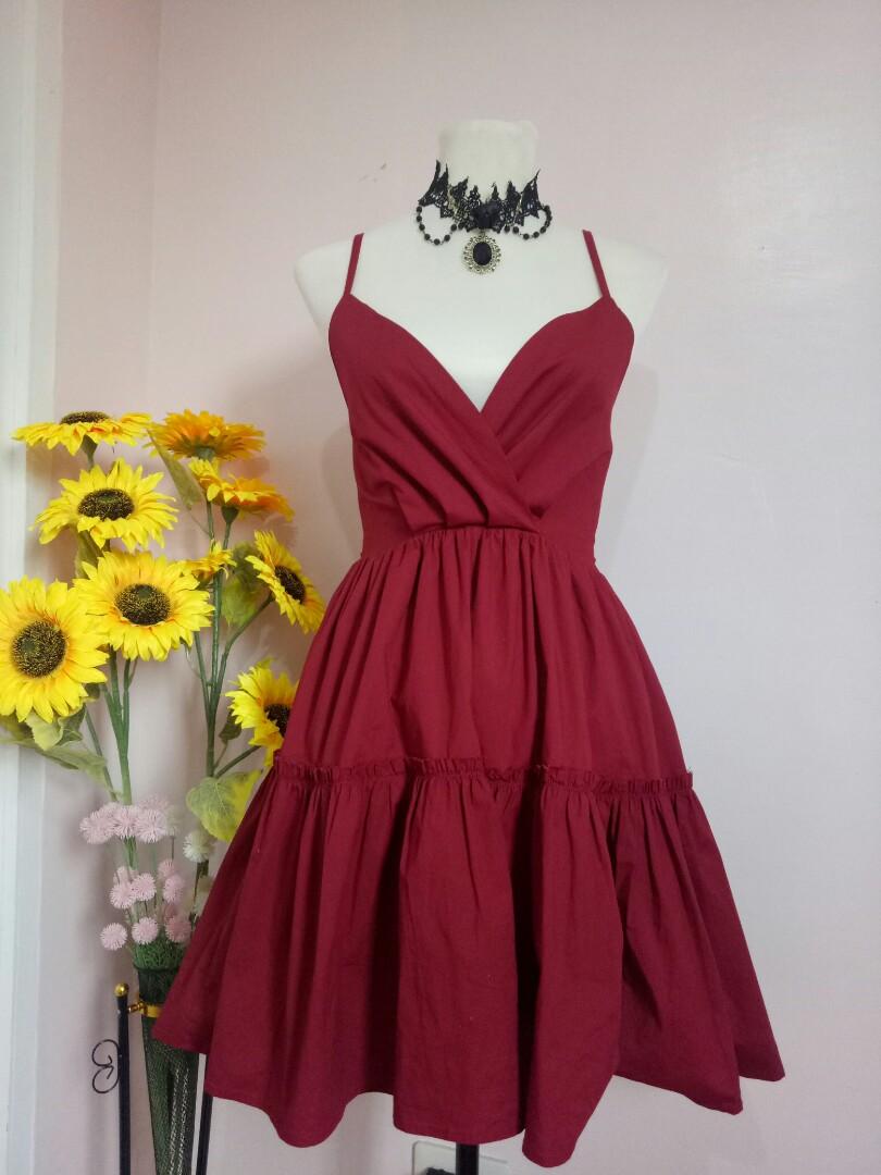 Red summer dress/ Cute red dress, Women's Fashion, Dresses & Sets ...