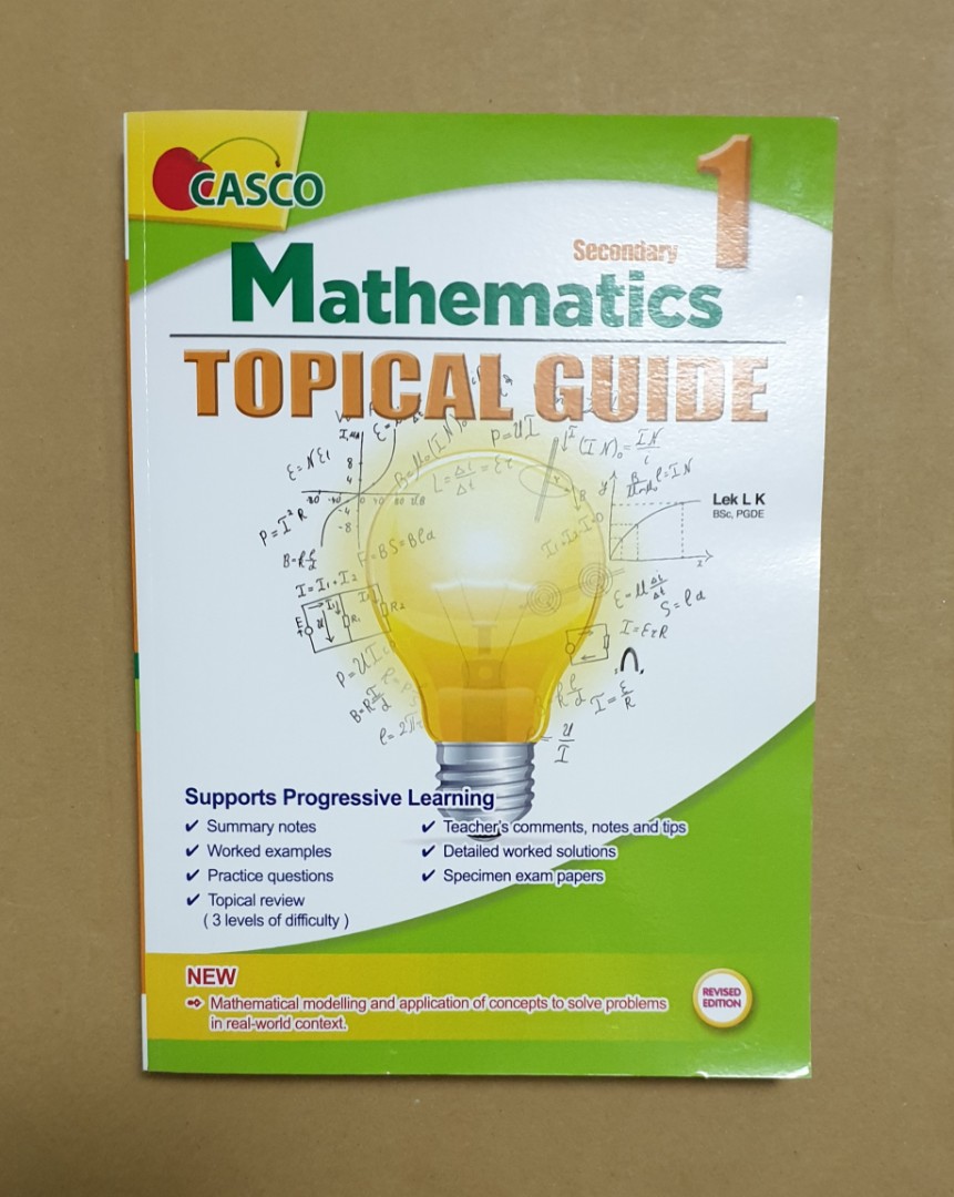 Secondary 1 Casco Mathematics topical guide, Hobbies & Toys, Books ...
