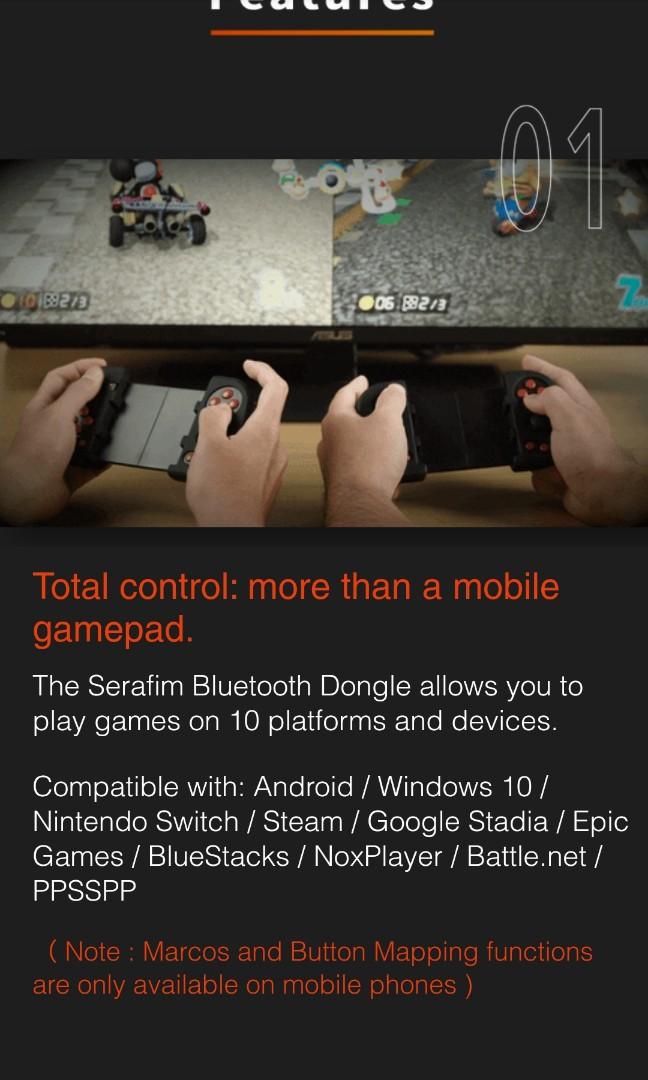 Serafim S1｜Bluetooth Gaming Controller for Android, Switch, and Console, Video Gaming, Gaming ...