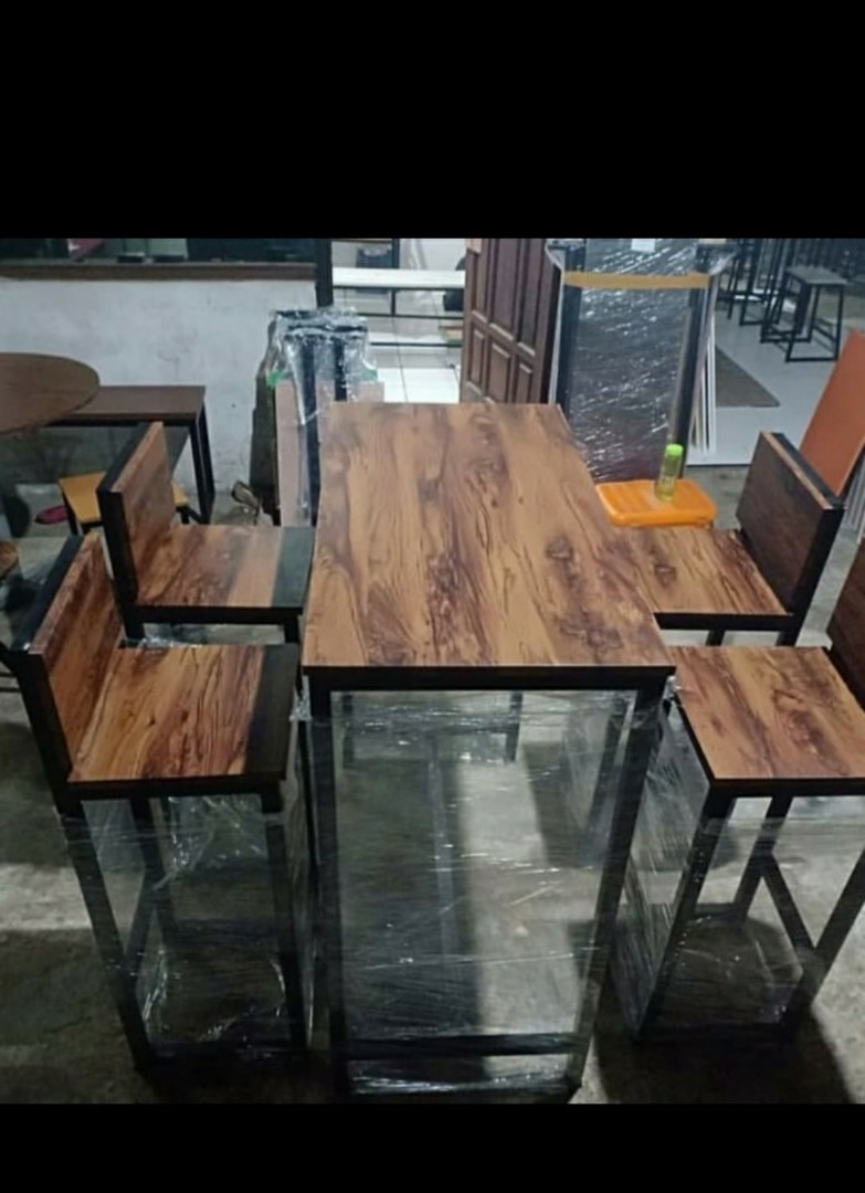 Set Meja cafe/meja restauran/rumah makan/meja makan/food court /meja ...