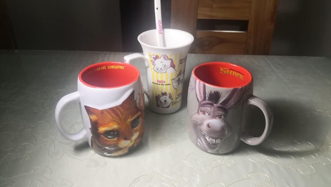 Shrek dreamworks + Disney cups, Furniture & Home Living, Kitchenware ...
