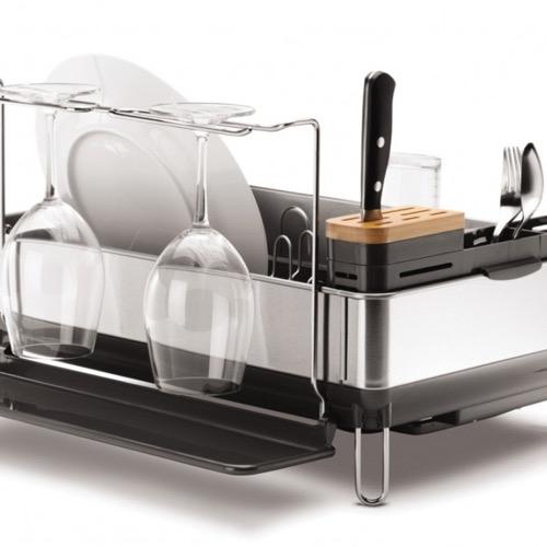 SimpleHuman Steel Frame Dish Rack KT1154, Furniture & Home Living ...