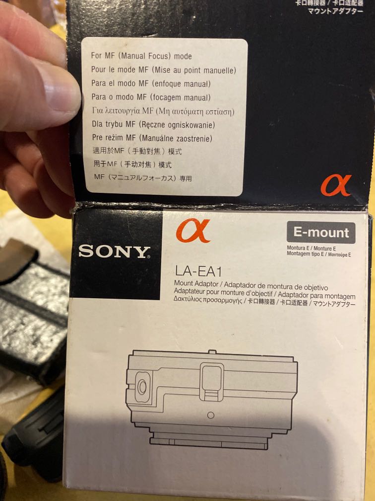 Sony Camera Mount Adaptor E-Mount LA-EA1, Photography, Cameras on Carousell