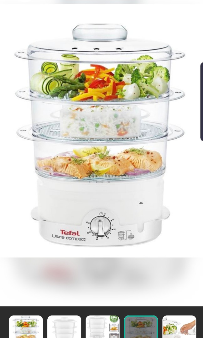 Tefal ultra compact steamer, TV & Home Appliances, Kitchen Appliances ...