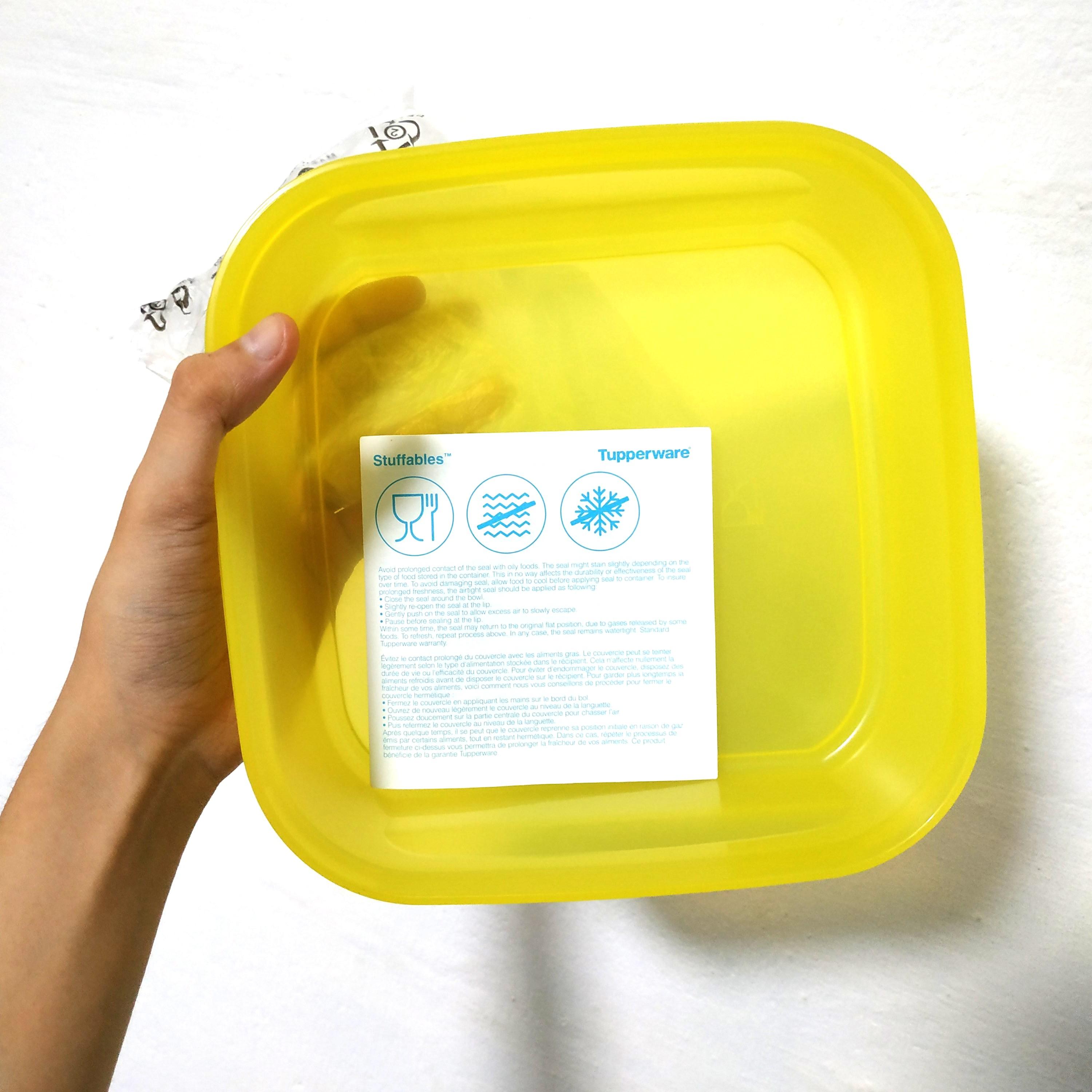 Tupperware 1.2L Limited Edition Stuffables Expandable Lid Square ...