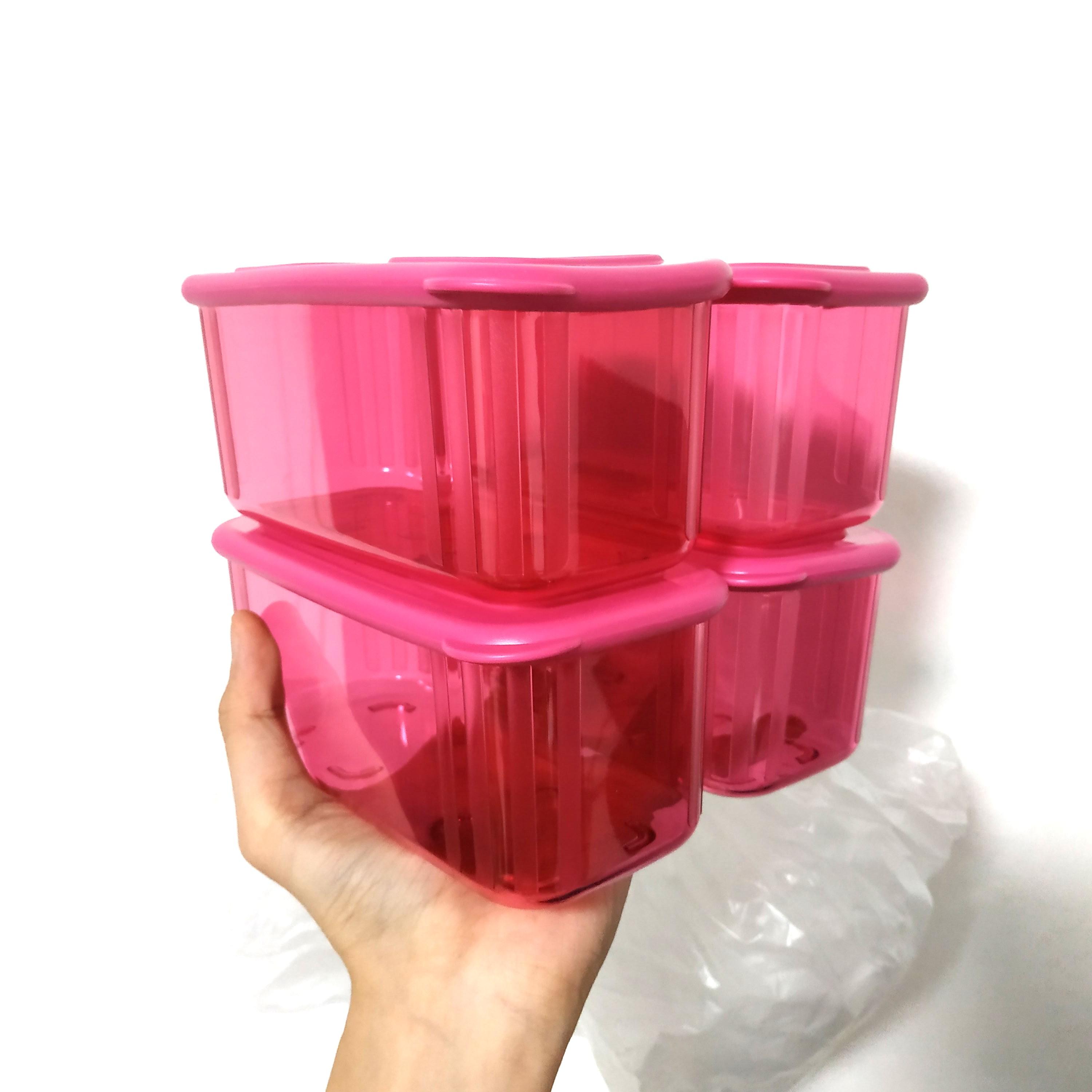 Tupperware 460 ml Clear Mate Small Rectangle Containers Set of 4 ...