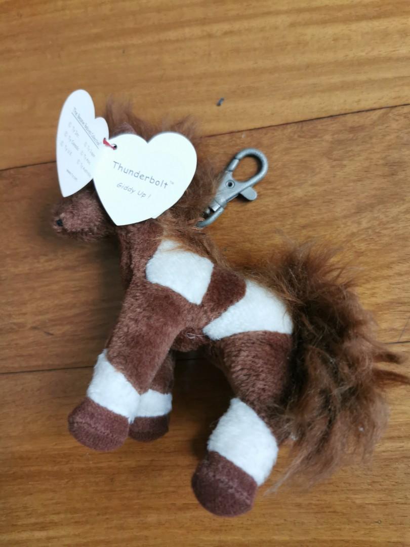 TY Beanie Babies Horse KeyChain, Hobbies & Toys, Toys & Games on Carousell