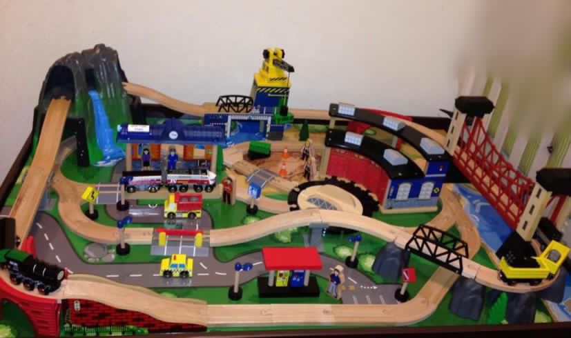 Wooden Full train set, Babies & Kids, Baby Nursery & Kids Furniture ...