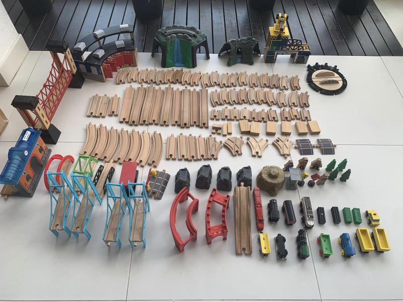 Wooden Full train set, Babies & Kids, Baby Nursery & Kids Furniture ...
