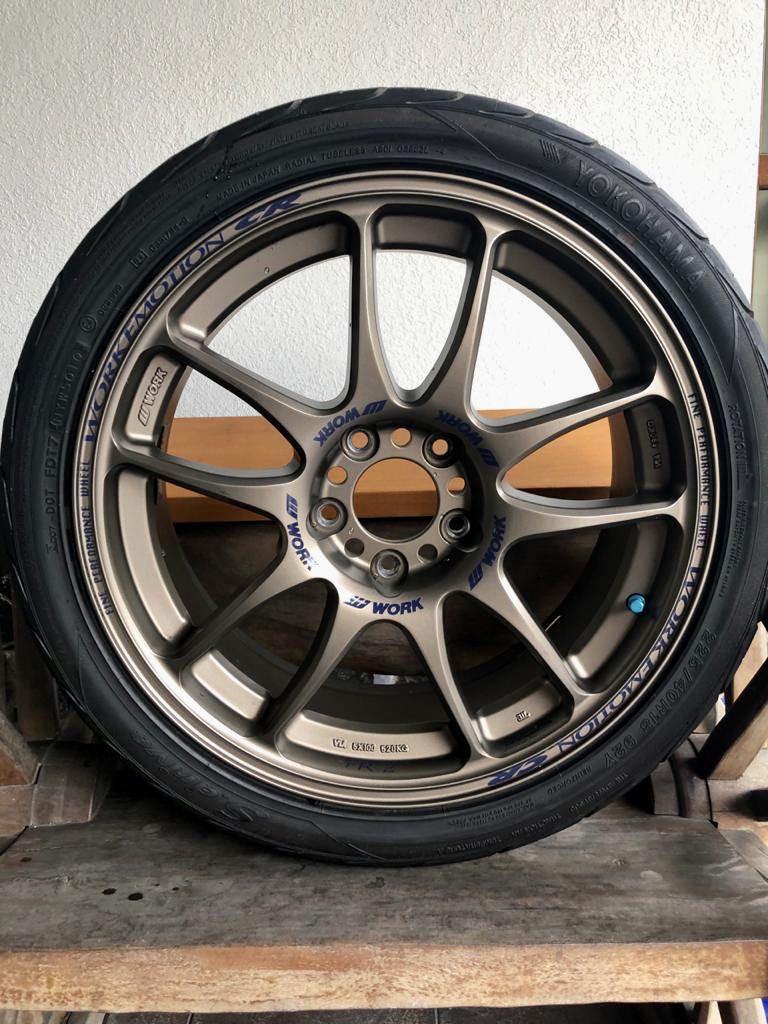 Work Emotion CR Kai 18 114PCD fits Civic FD, Car Parts & Accessories, Mags and Tires on Carousell