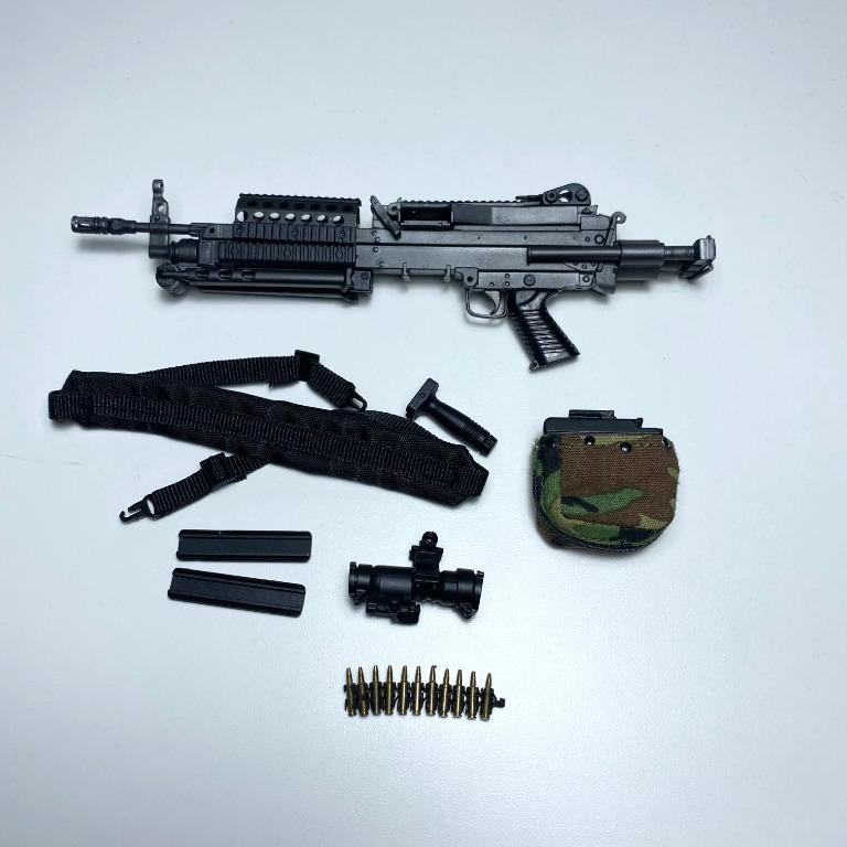 1/6 Scale Damtoys Navy Seal MG Shorty Machine Gun for 12" action figure ...