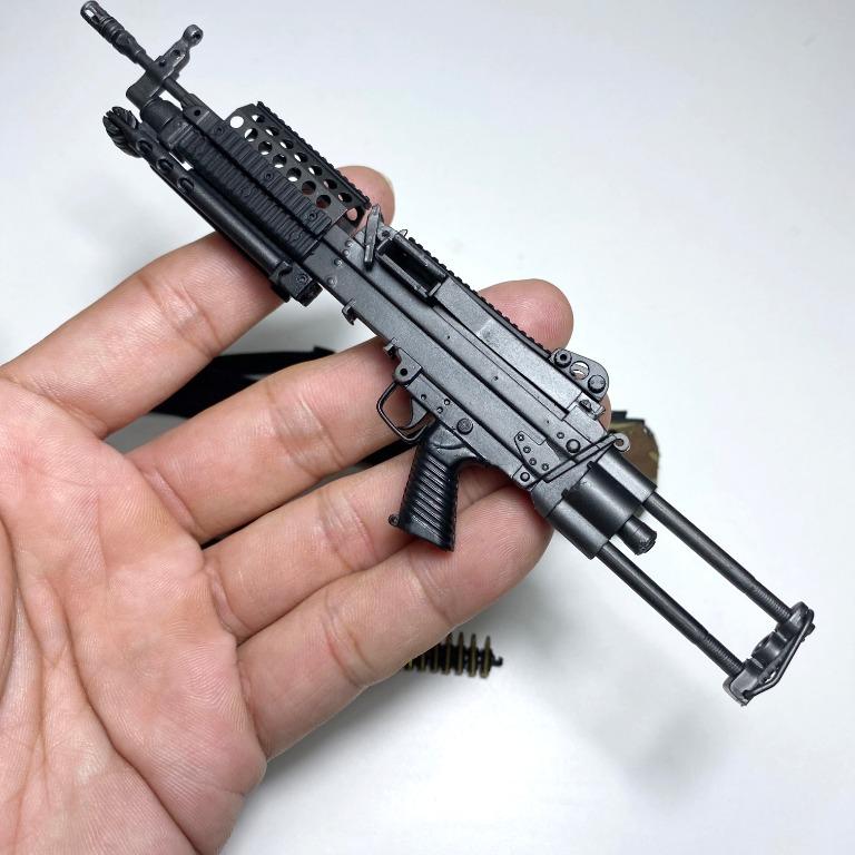 1/6 Scale Damtoys Navy Seal MG Shorty Machine Gun for 12" action figure ...