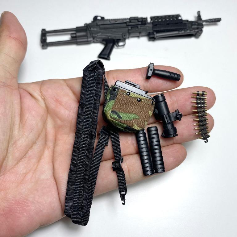 1/6 Scale Damtoys Navy Seal MG Shorty Machine Gun for 12" action figure ...