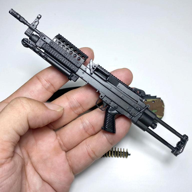 1/6 Scale Damtoys Navy Seal MG Shorty Machine Gun for 12" action figure ...