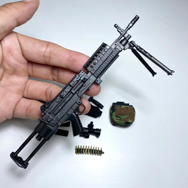 1/6 Scale Damtoys Navy Seal MG Shorty Machine Gun for 12" action figure ...