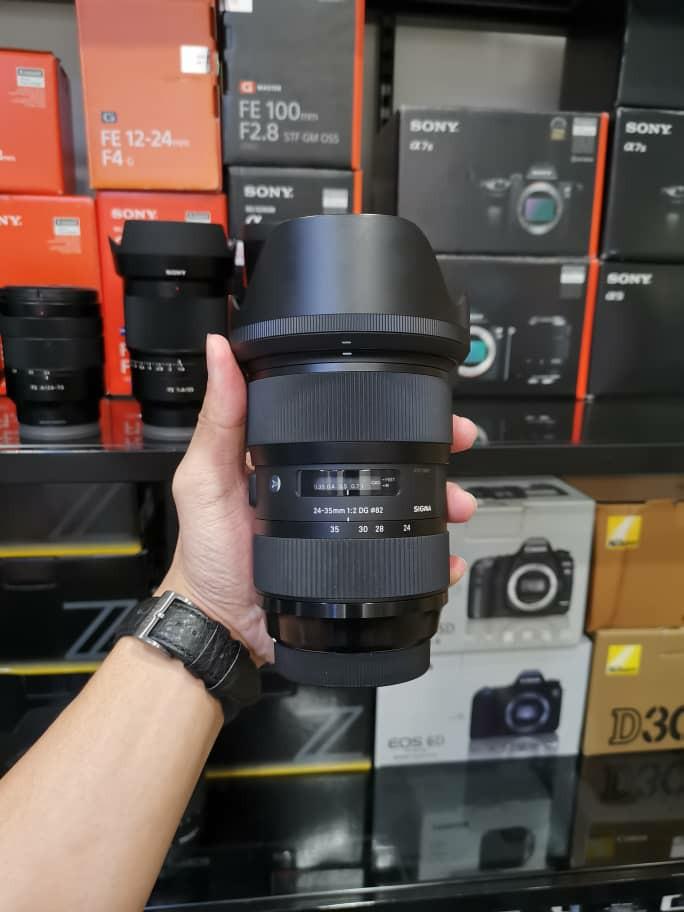 24-35mm f2 sigma art canon, Photography, Lens & Kits on Carousell