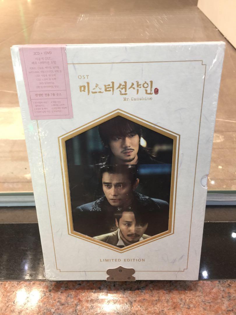 陽光先生 Mr. Sunshine 韓國限量版 OST 2 CD + DVD + 內附物品 一套 白智英 黃致列 NU'EST W 李炳憲 金泰梨 柳演錫 卞約漢 訂, 興趣及遊戲, 收藏品及 ...