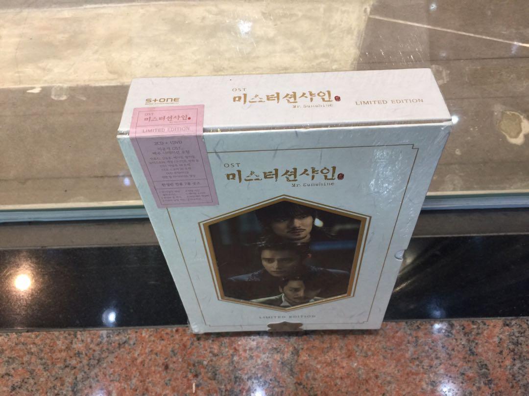 陽光先生 Mr. Sunshine 韓國限量版 OST 2 CD + DVD + 內附物品 一套 白智英 黃致列 NU'EST W 李炳憲 金泰梨 柳演錫 卞約漢 訂, 興趣及遊戲, 收藏品及 ...